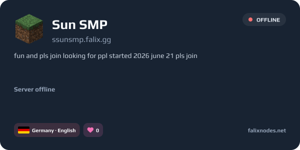 Sun SMP | Minecraft Server | Falix
